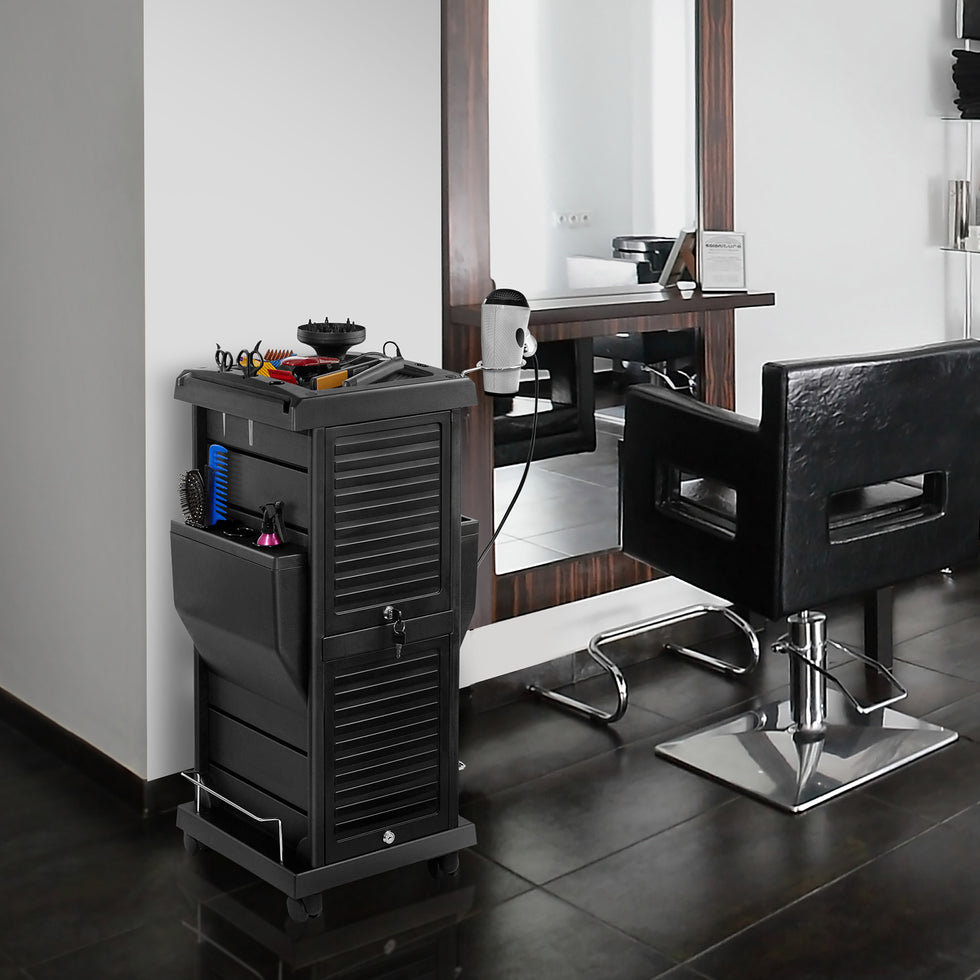 OPEN BOX - Hair Salon Mobile Trolley Cart with Lock – Mix Wholesale