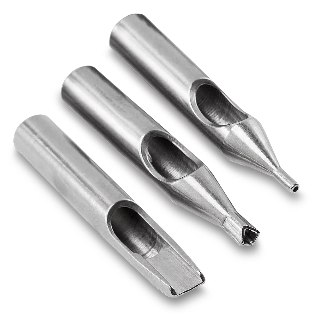 22 Assorted Stainless Steel Tattoo Tips Nozzles – Mix Wholesale