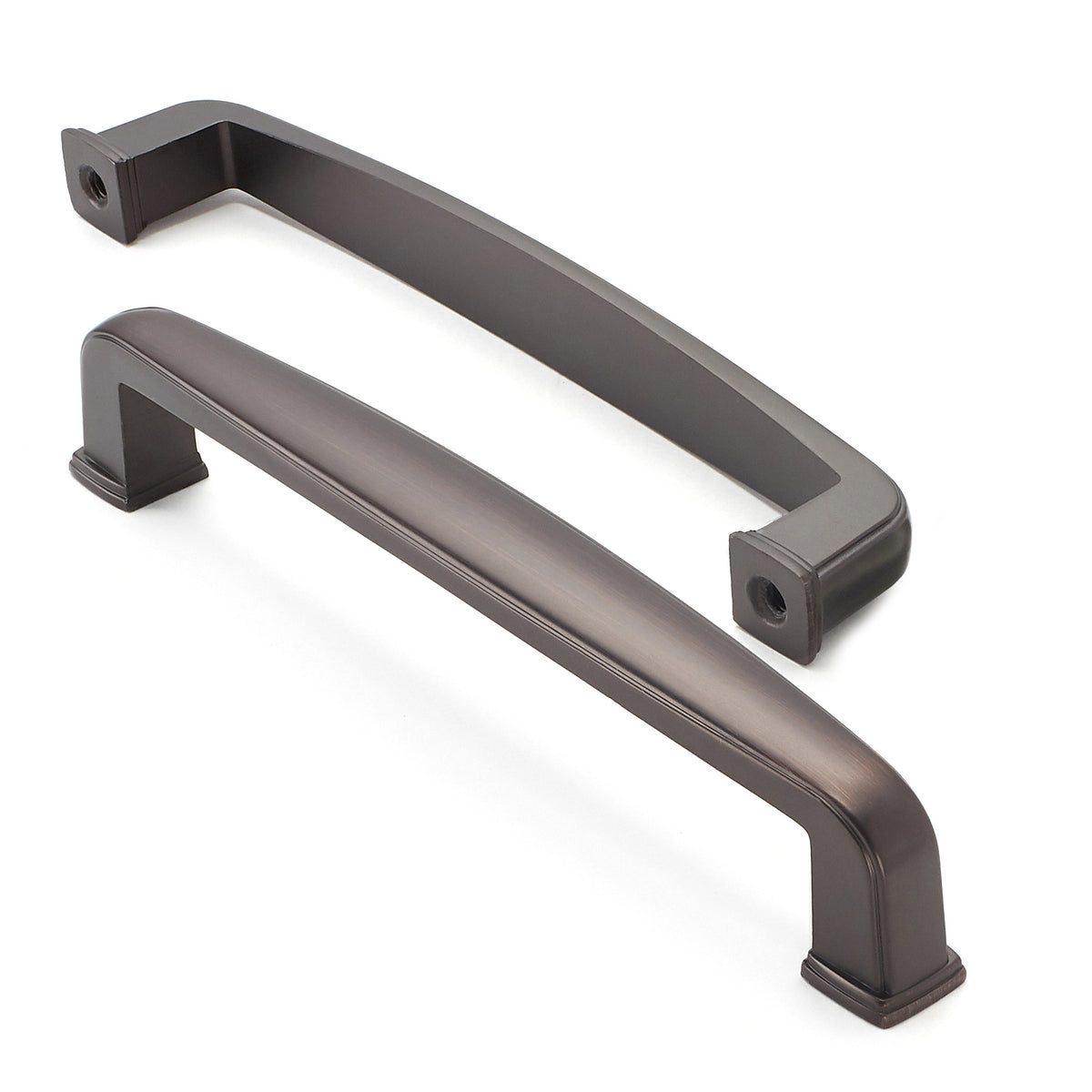 Solid Oil Rubbed Bronze Bar Cabinet Handles 5-in Hole Centers – Mix ...