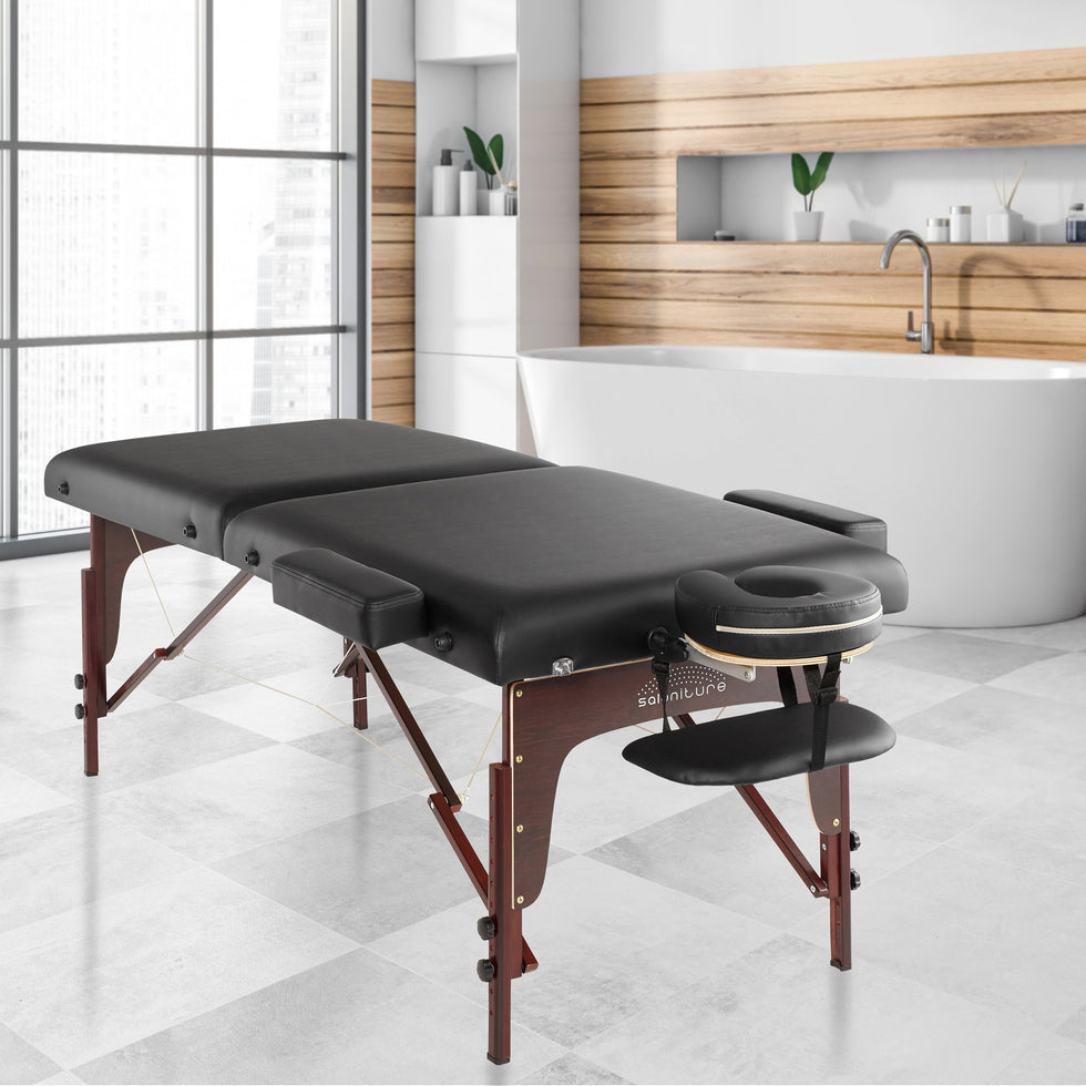 Professional Portable Bi-Fold Memory Foam Reiki Massage Table – Mix ...