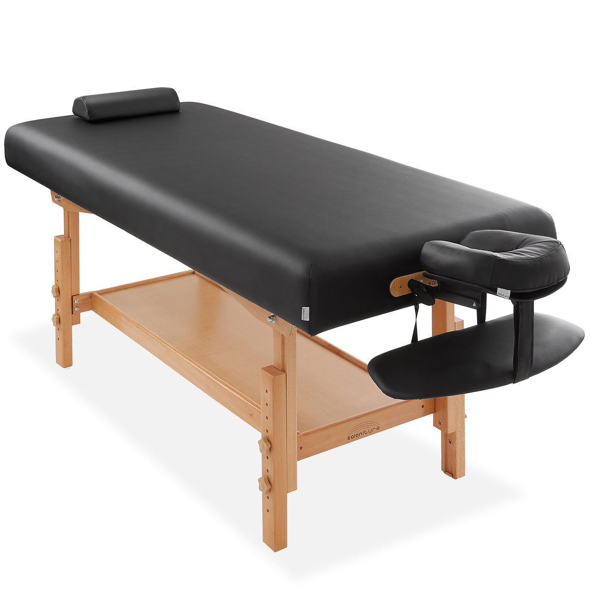 Professional Stationary Massage Table with Shelf and Accessories – Mix ...