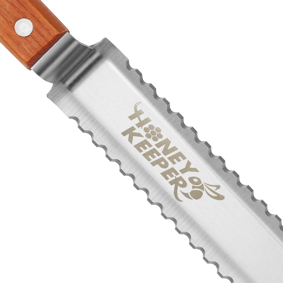 Stainless Steel Serrated Uncapping Knife Honey Scraper Beekeeping Tool ...