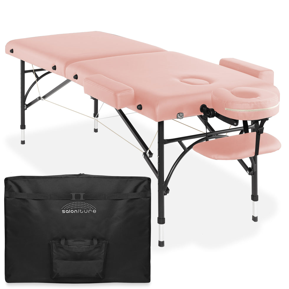 Professional Portable Bi-Fold Massage Table with Aluminum Legs – Mix ...